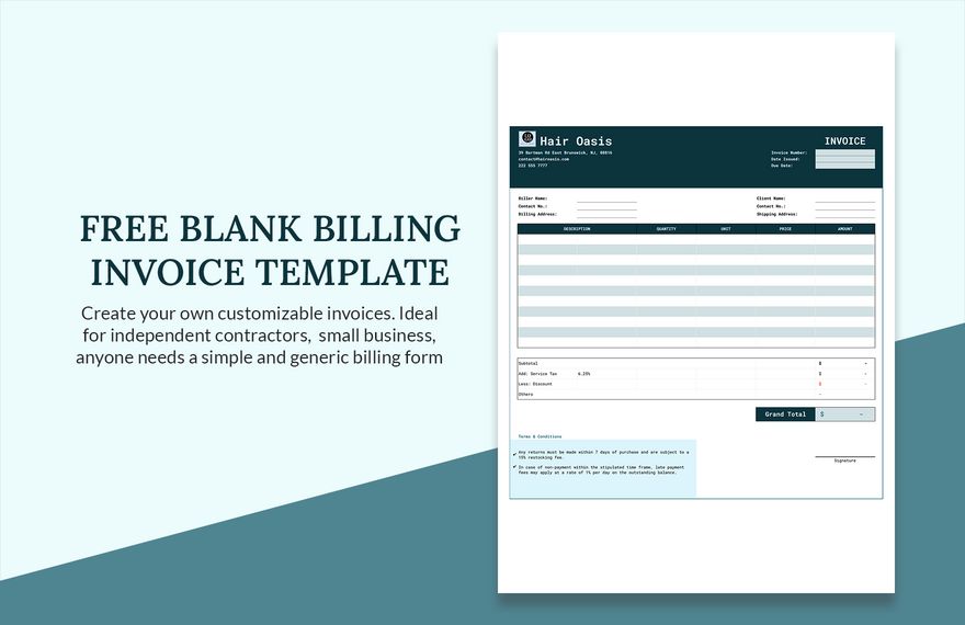 Free Billing Management Template - Google Sheets, Excel | Template.net