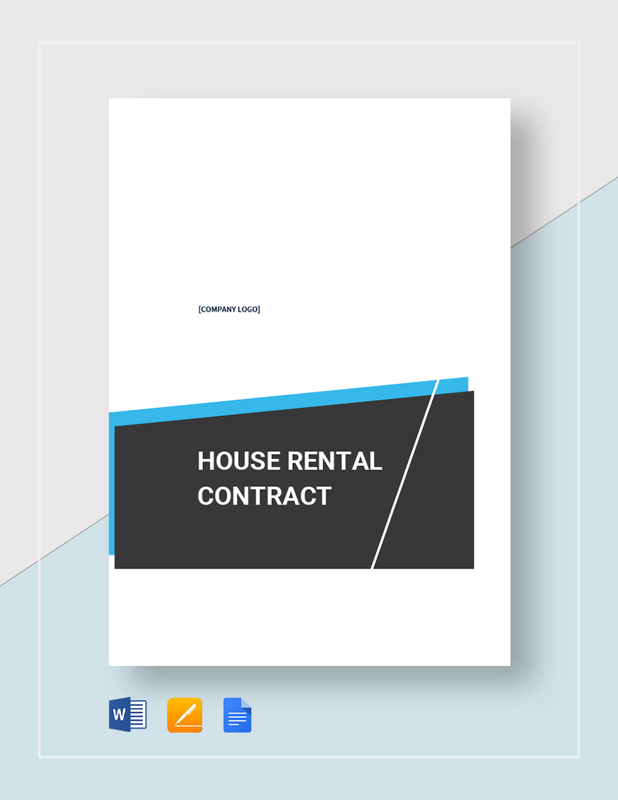 House Rental Contract Template - Google Docs, Word, Apple Pages ...