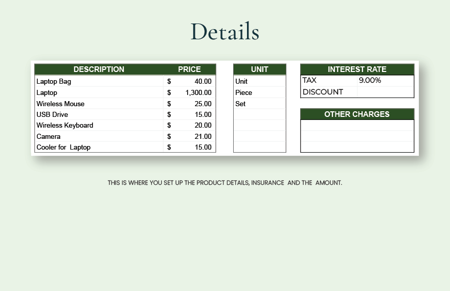 Tax Invoice Format - Download in Excel, Google Sheets | Template.net