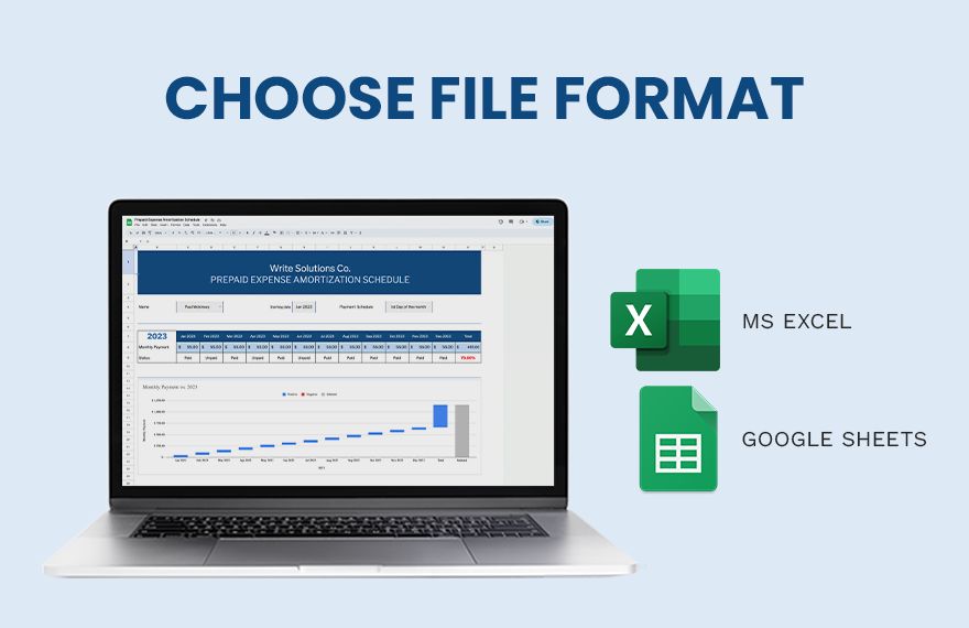 Prepaid Expense Amortization Schedule - Download in Excel, Google ...