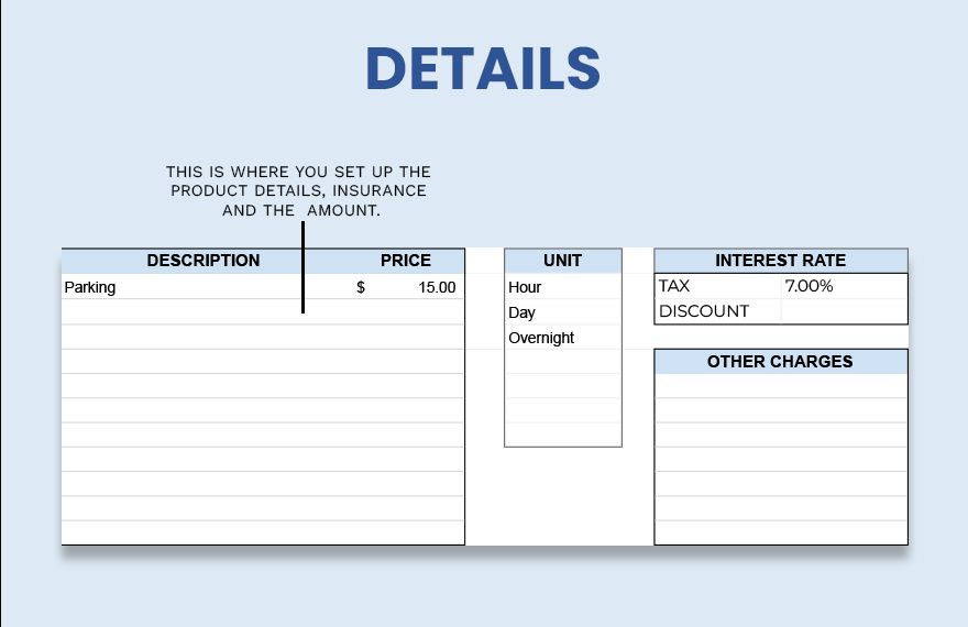 Parking Receipt Template - Google Sheets, Excel | Template.net