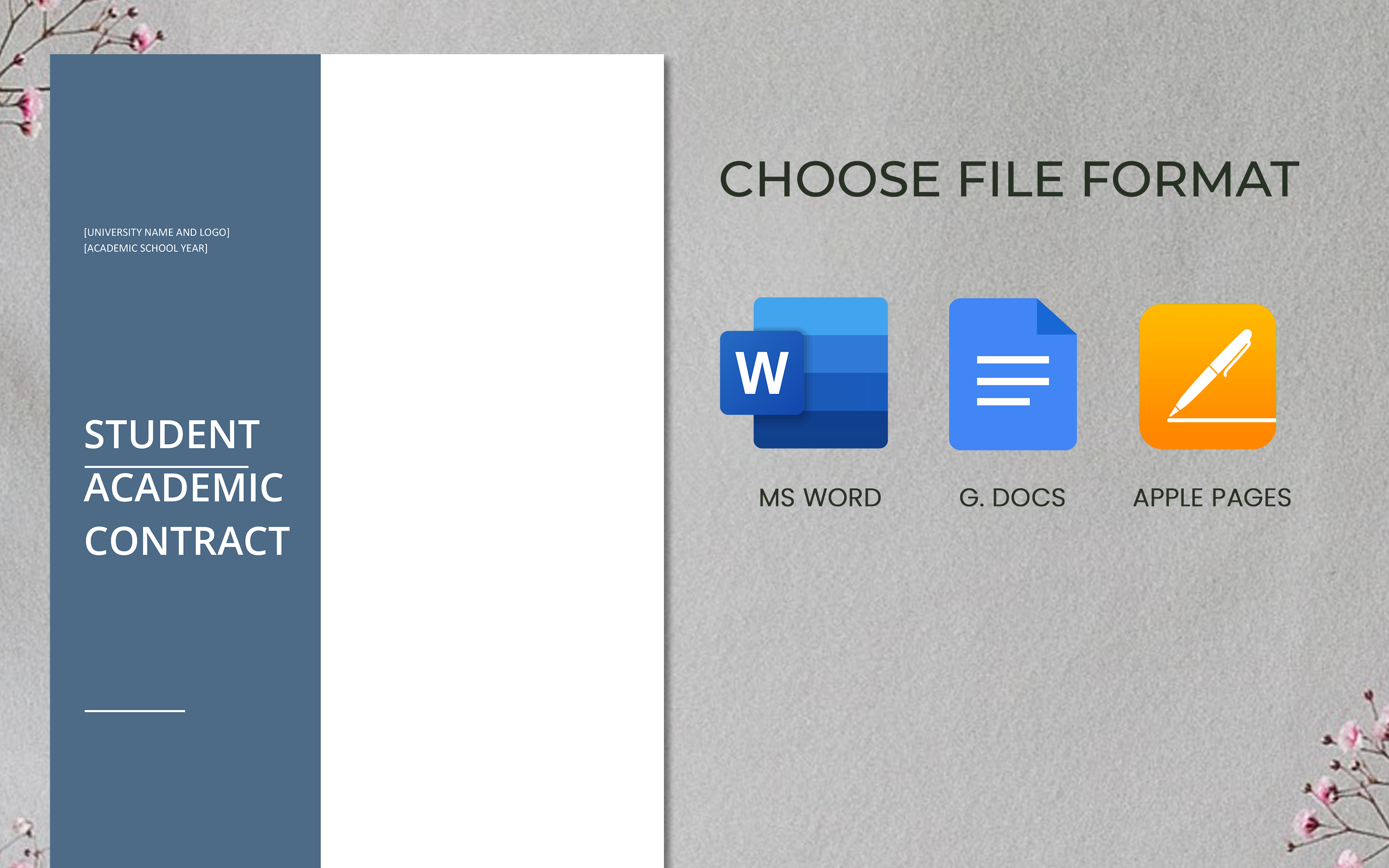 Student Academic Contract Template - Download in Word, Google Docs ...