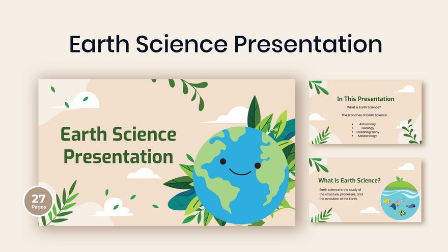Earth Science Presentation - Download in PDF, PowerPoint, Google Slides | Template.net