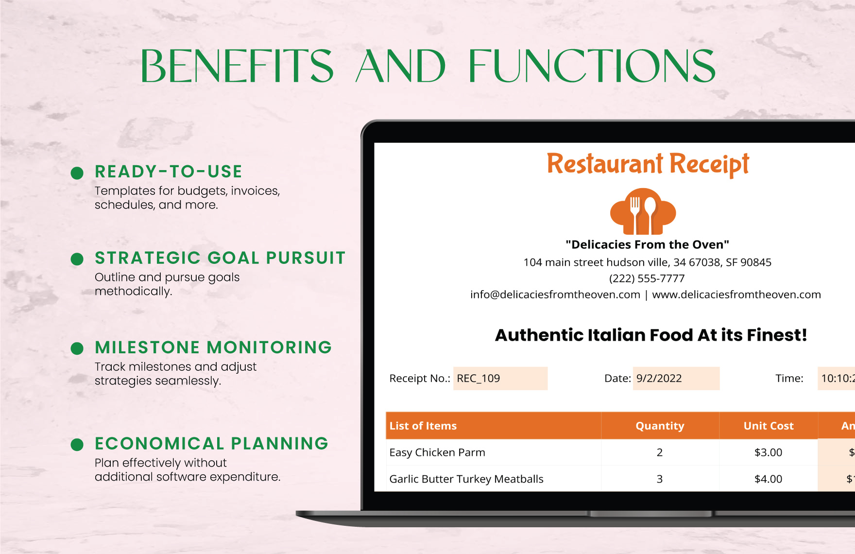 Store Receipt in Excel, Google Sheets - Download | Template.net