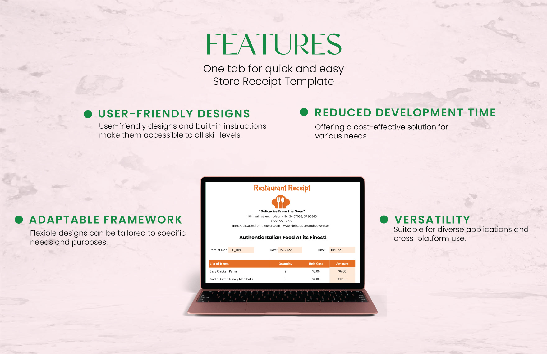 Store Receipt in Excel, Google Sheets - Download | Template.net
