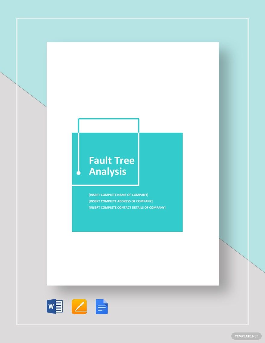 Fault Tree Analysis Example Template Google Docs Word Apple Pages 
