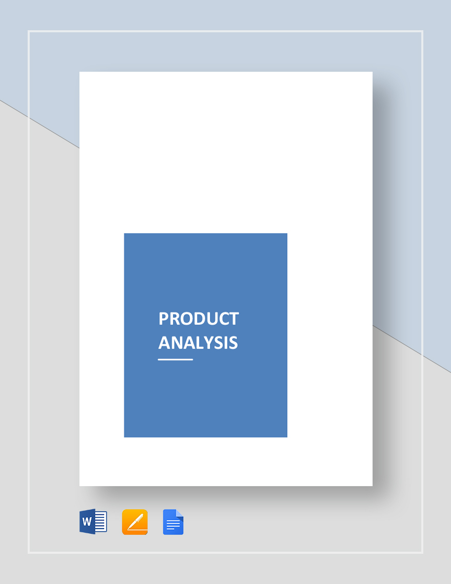 Product Analysis Template - Google Docs, Word, Apple Pages | Template.net