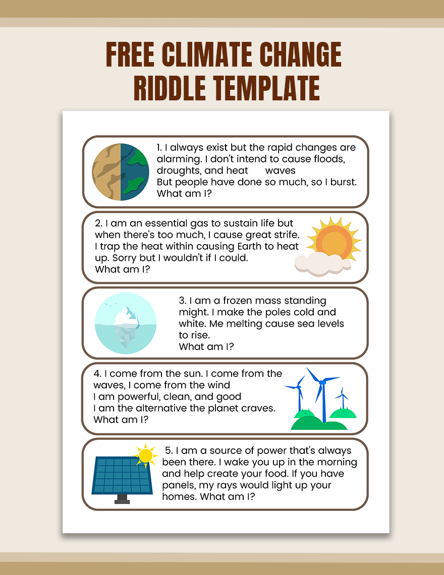 Climate Change Goals Template - Edit Online & Download Example ...