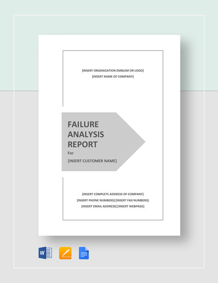 9+ Editable Failure Analysis Templates - PDF, Word, Google Docs, Apple ...