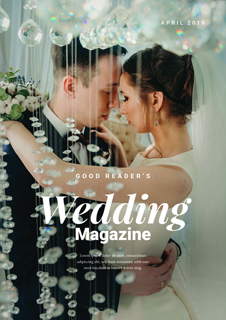 Wedding Magazine Cover Template in Adobe Illustrator, Photoshop ...