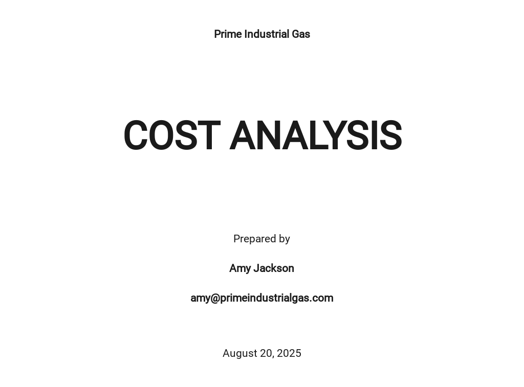 Free Sample Construction Project Cost Analysis Template - Google Docs ...