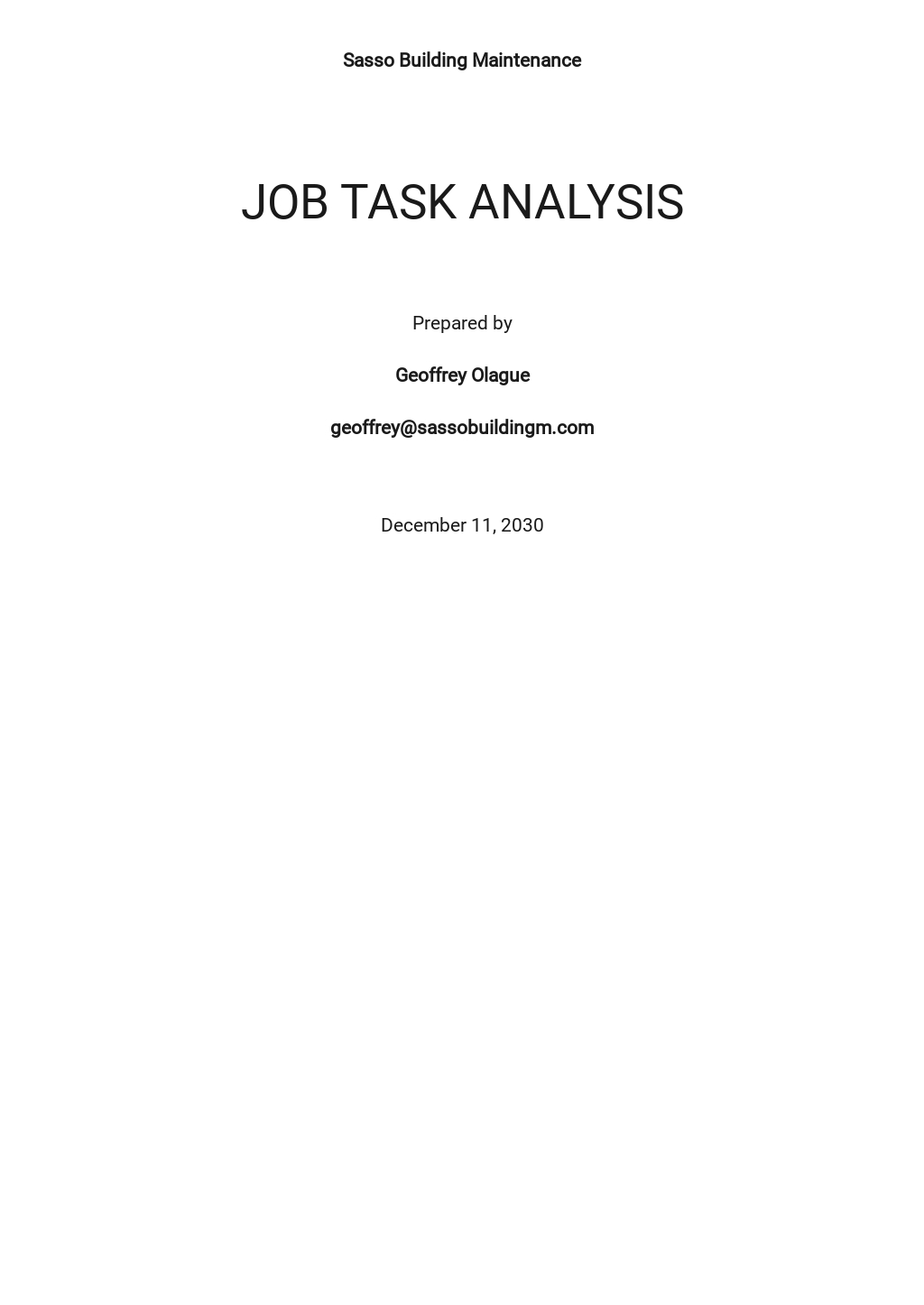 21+ FREE Analysis Templates in Microsoft Word (DOC) | Template.net