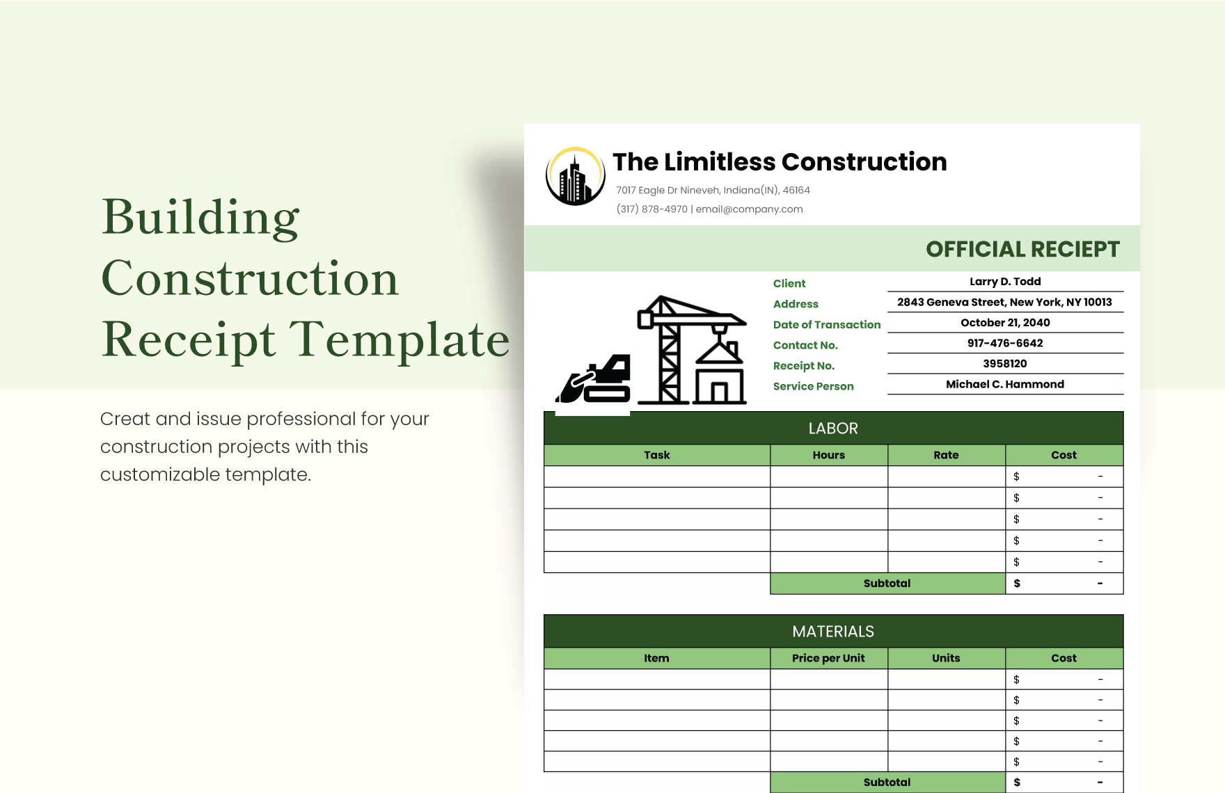 20+ Essential Construction Excel Template Bundle - Download in Excel ...
