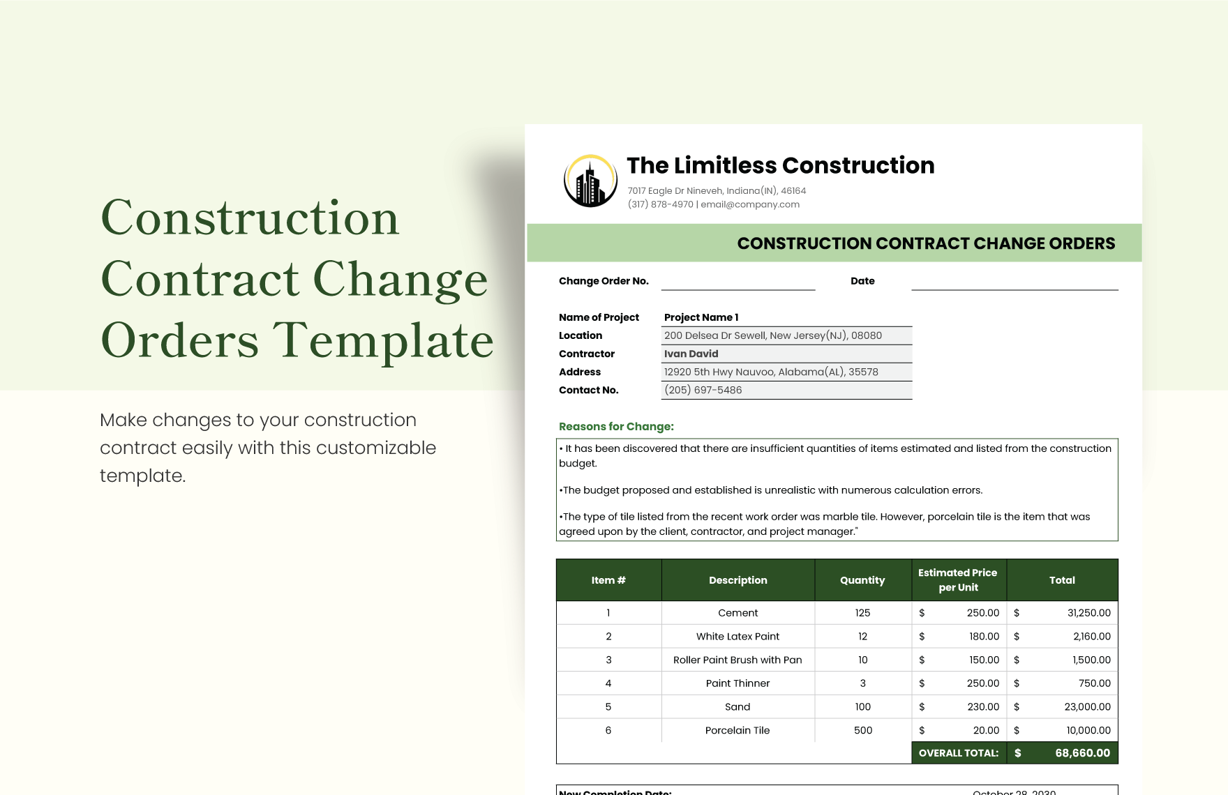 20+ Essential Construction Excel Template Bundle - Download in Excel ...