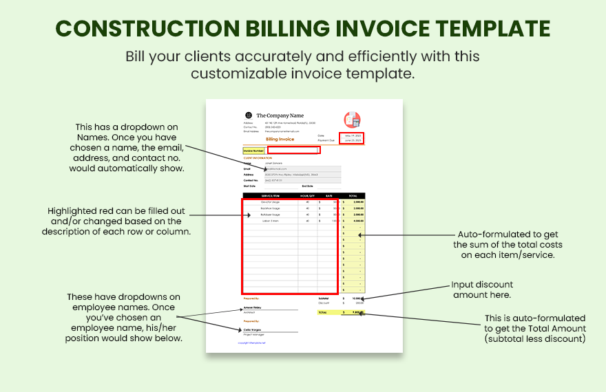 50+ Essential Construction Excel Templates Bundle - Google Sheets ...