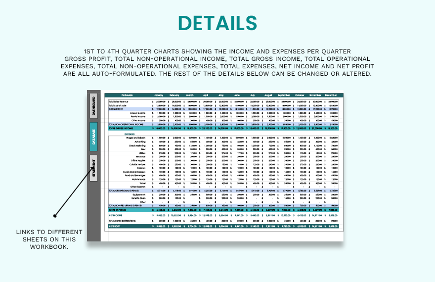 Profit and Loss Template - Google Sheets, Excel | Template.net