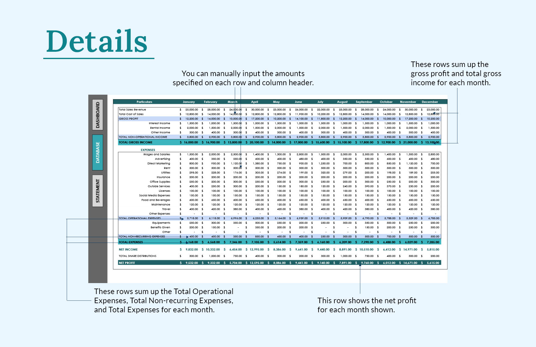 Profit and Loss Template - Download in Excel, Google Sheets | Template.net