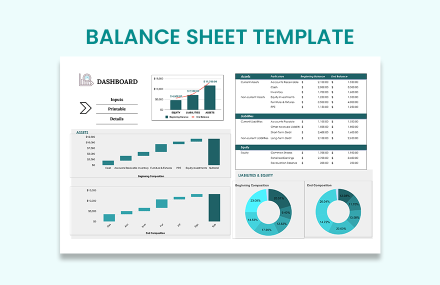 Balance Sheet Template Google Sheets Excel Template