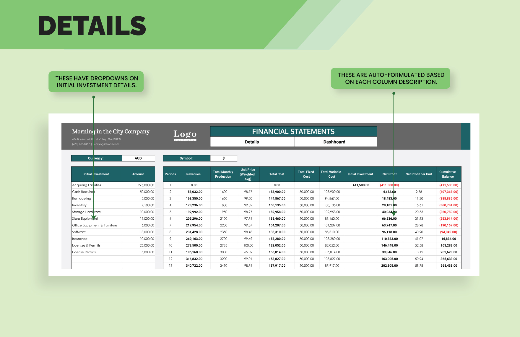 Break Even Analysis Template - Download in Excel, Google Sheets ...