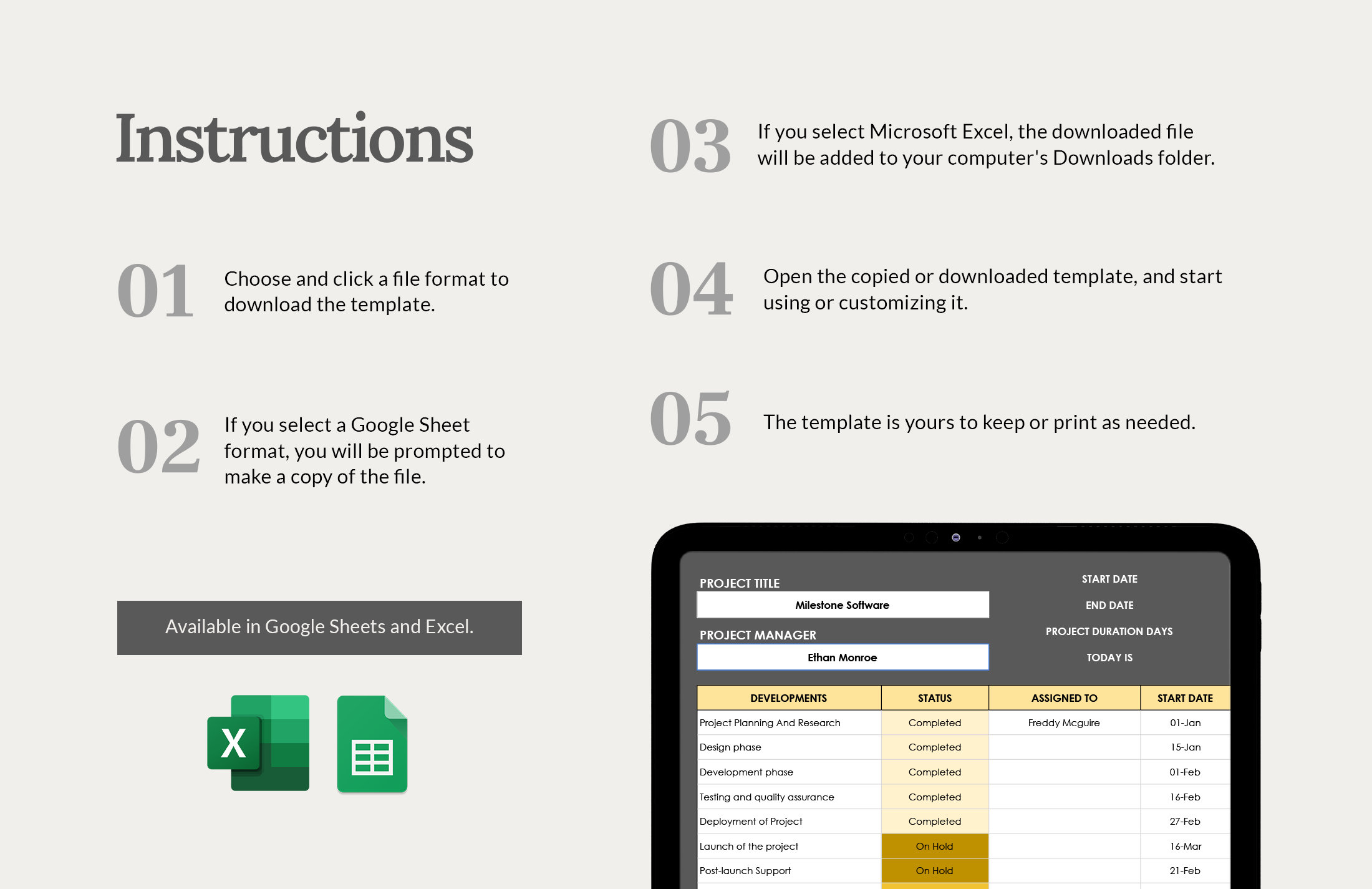 Milestone Timeline Template - Download in Excel, Google Sheets ... Milestone Timeline Template - Download in Excel, Google Sheets ...