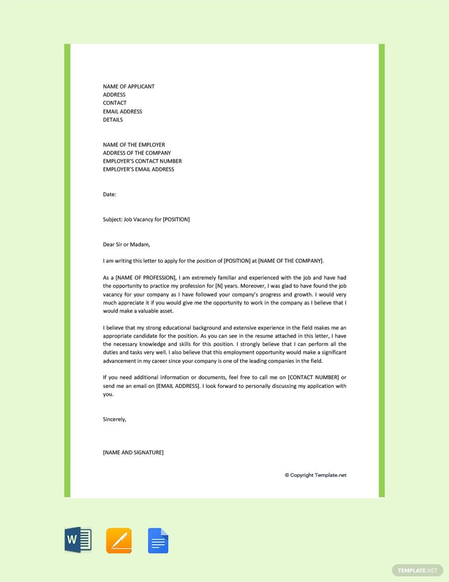 Motivation Letter In Pdf