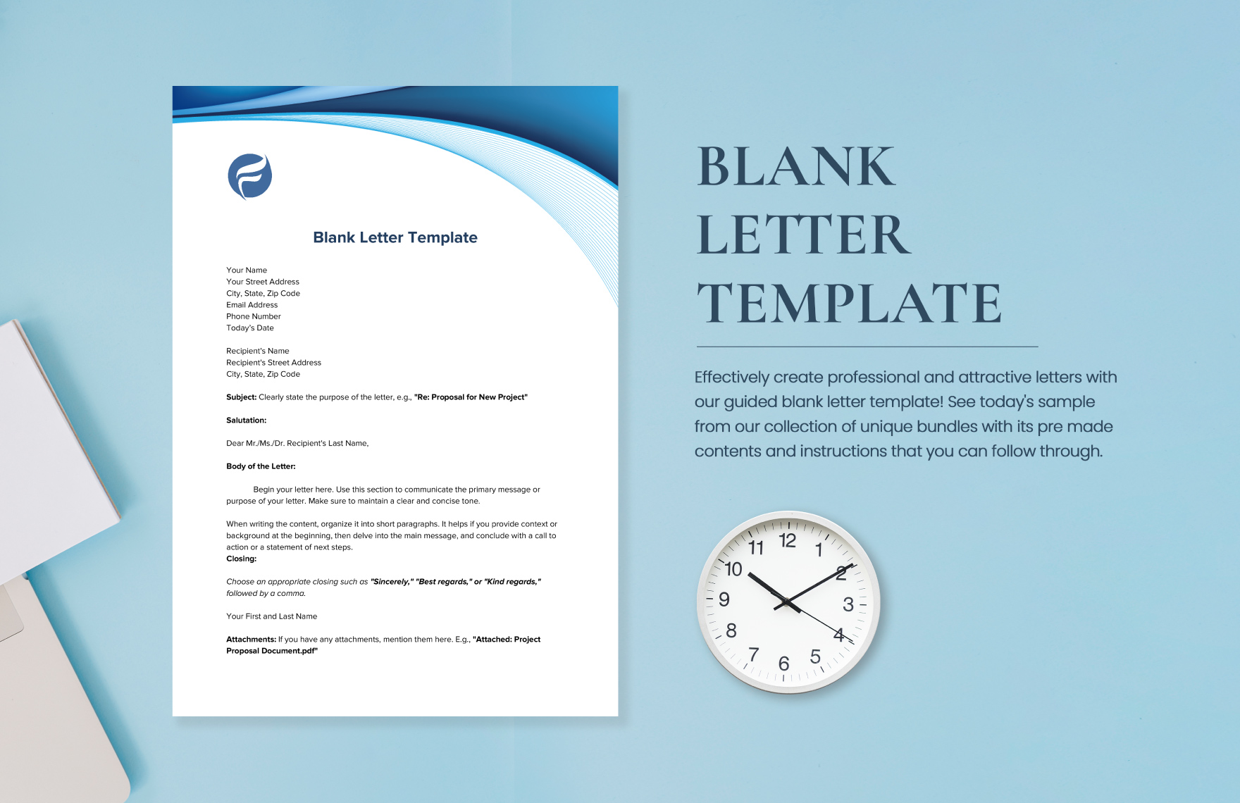 Blank Letter Template Download In Word Google Docs PDF Template