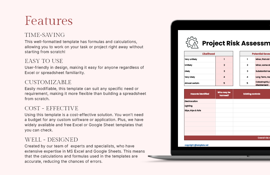Free Project Risk Assessment Template - Google Sheets, Excel | Template.net