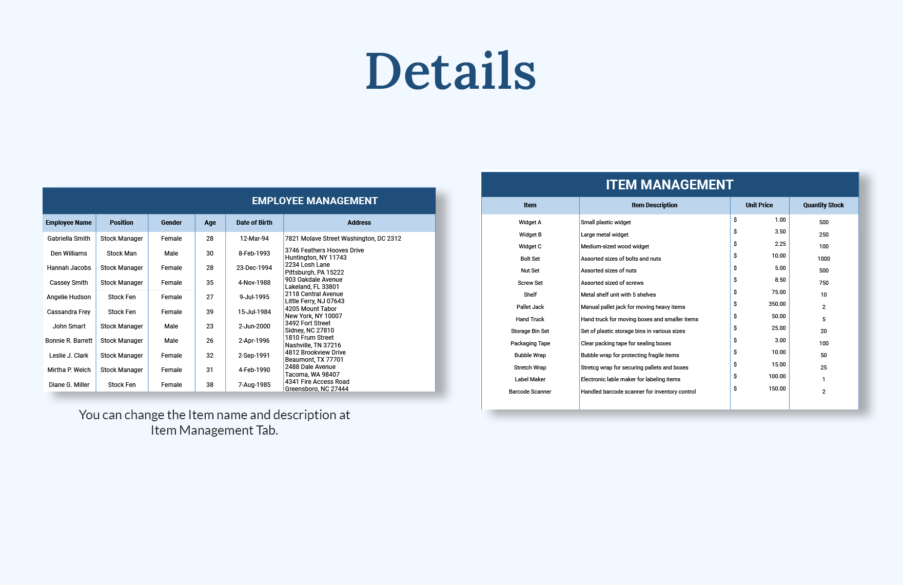 Warehouse Inventory Template - Download in Excel, Google Sheets ...