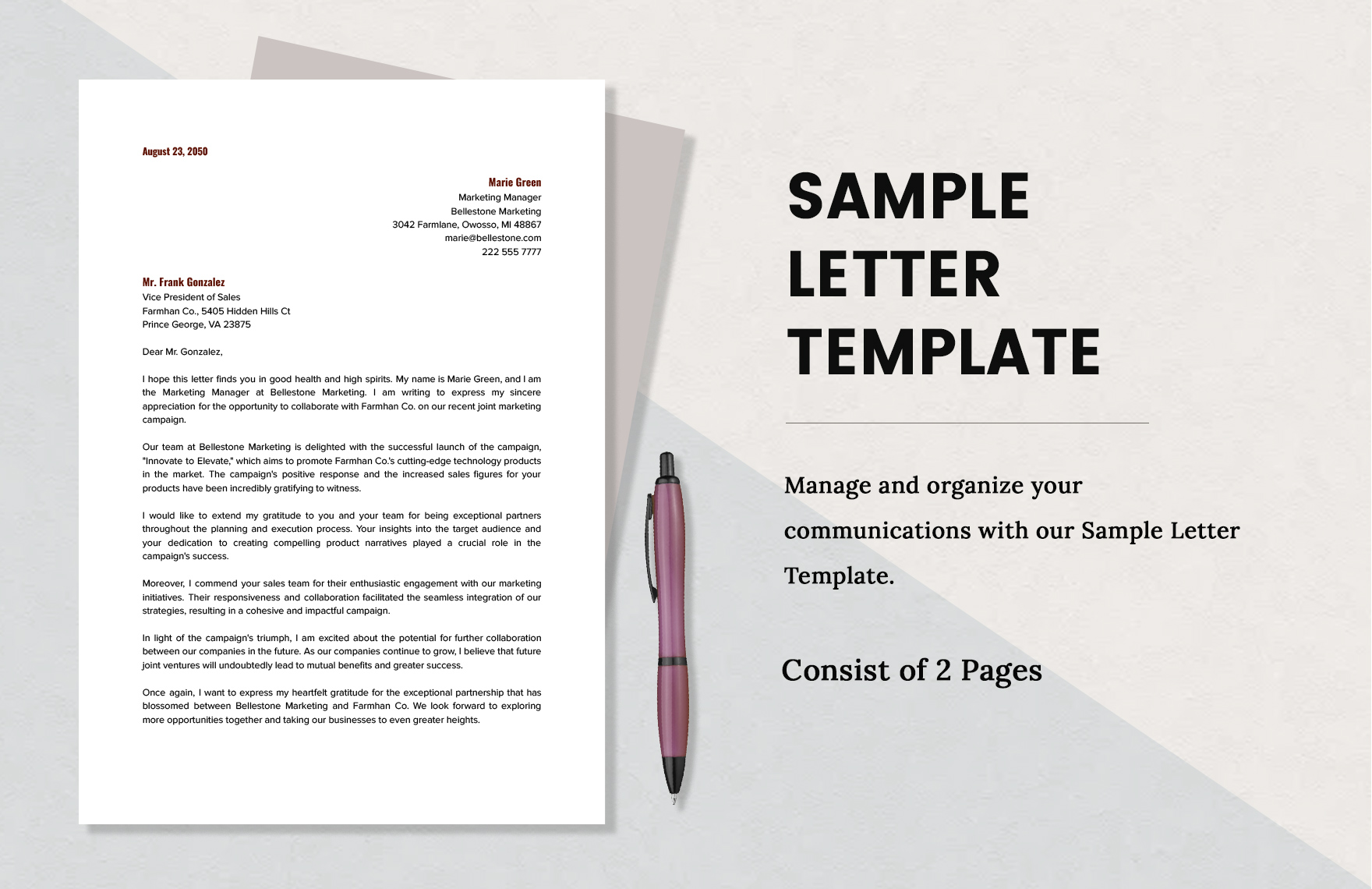 FREE Reminder Letter PDF Template Download Template