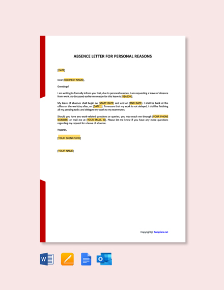 FREE Warning Letter To Employee For Unauthorized Absence Template ...