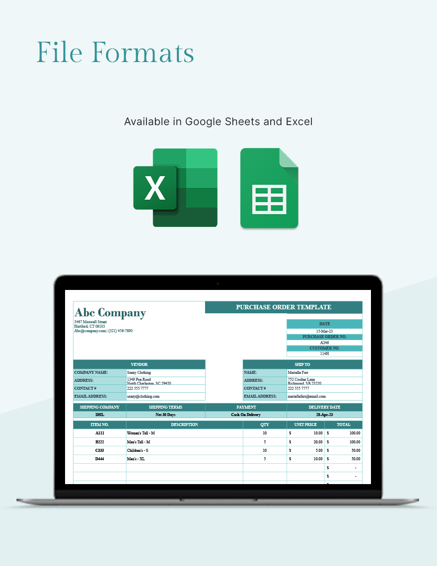 Purchase Requisition Template - Google Sheets, Excel | Template.net