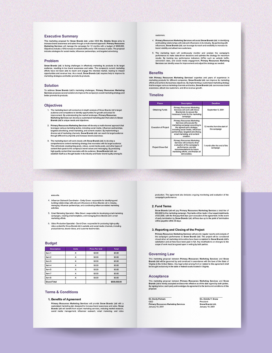 Proposal Template - Google Docs, Word | Template.net