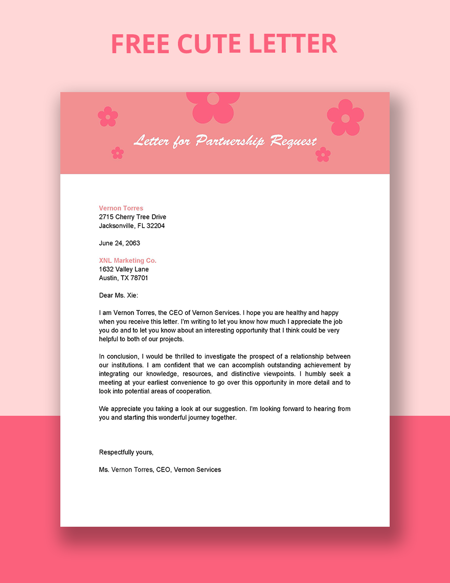 Free Cute Letter Template Google Docs Word Template Free Cute Letter Template Google Docs Word Template