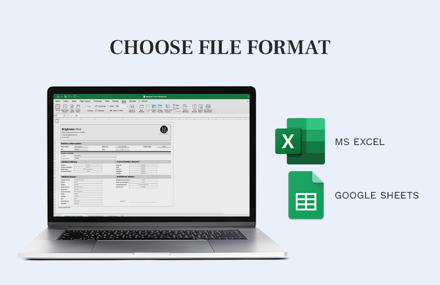 Medical Form Template - Download in Excel, Google Sheets | Template.net