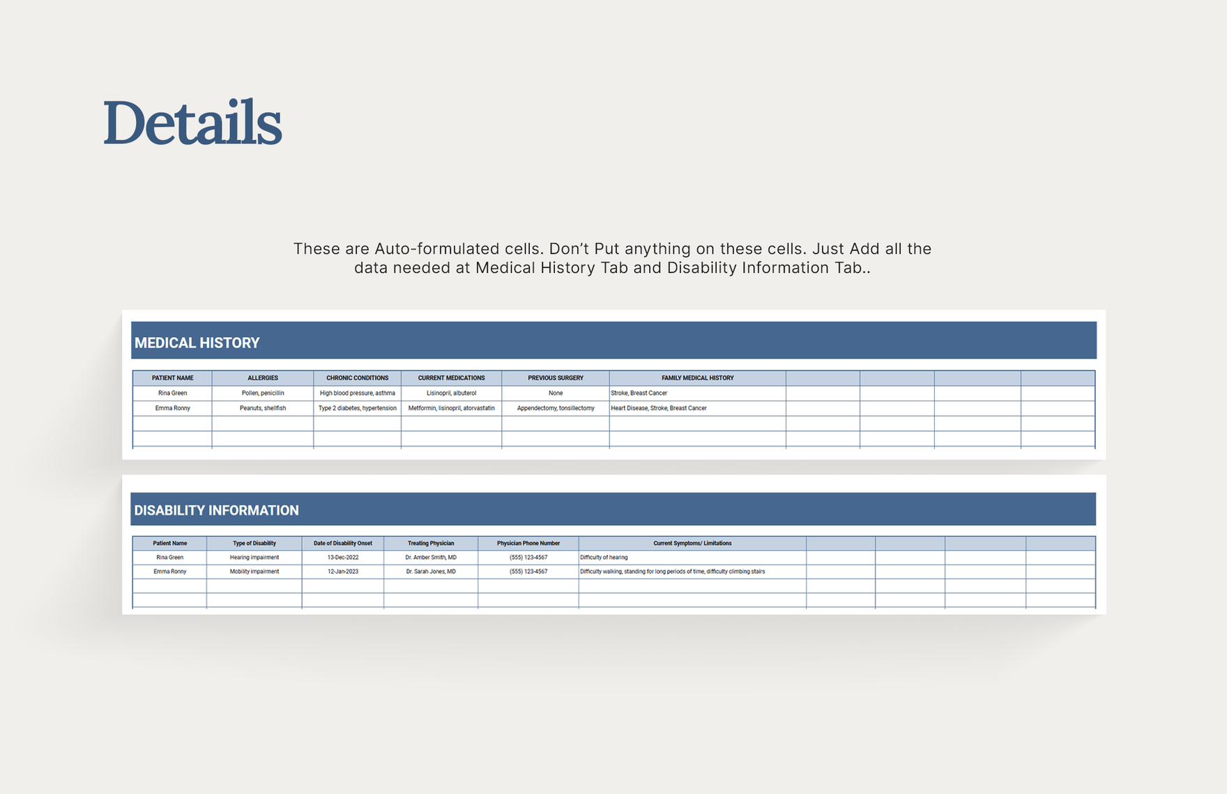 Disability Form Template - Download in Excel, Google Sheets | Template.net