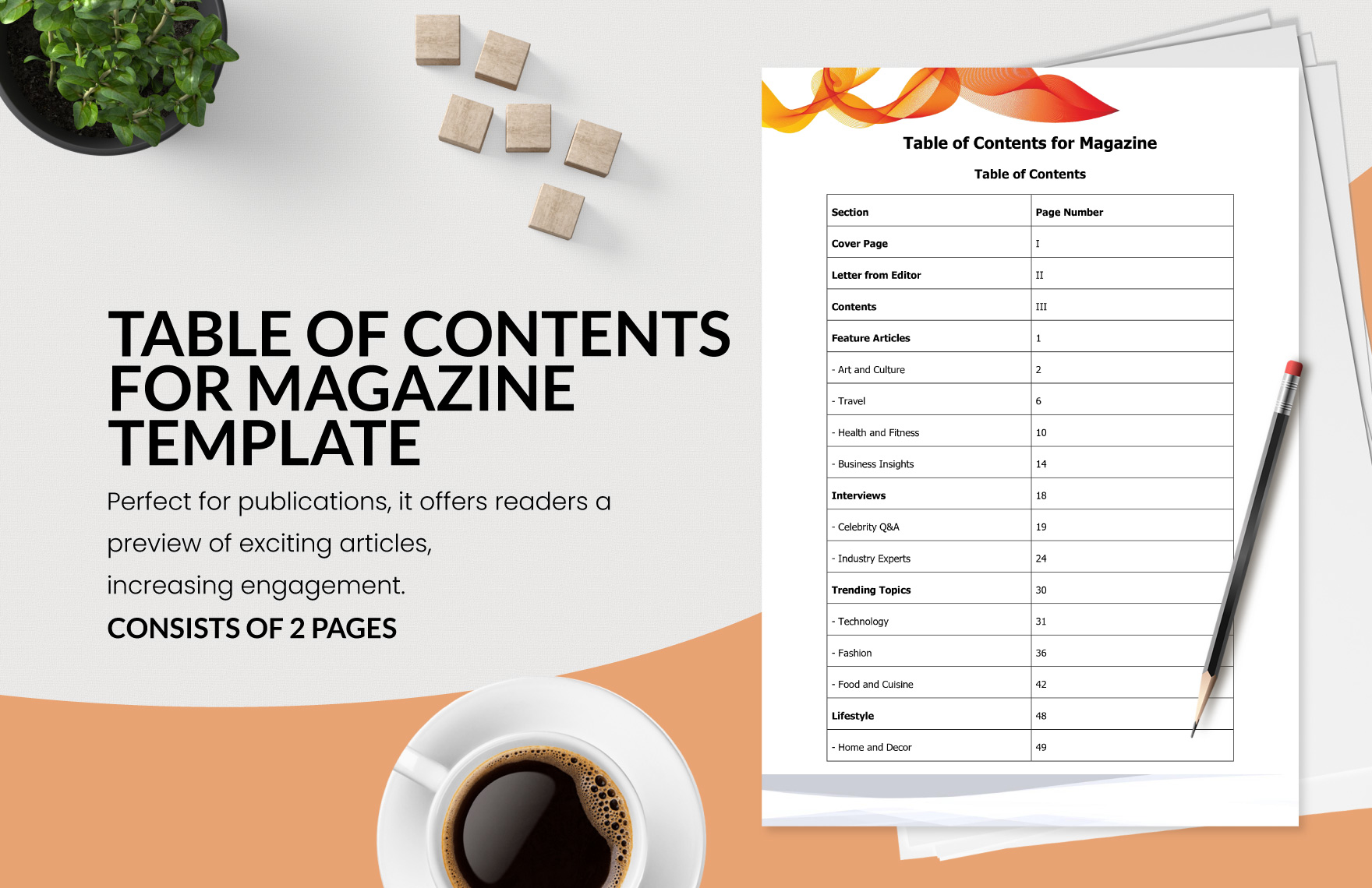 Table Of Contents Layout Ideas Table Of Contents Layout Ideas