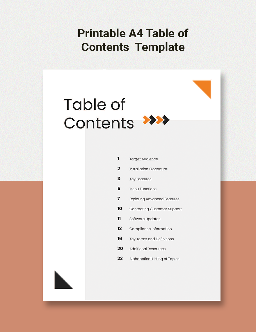 FREE Table Word Template Download Template