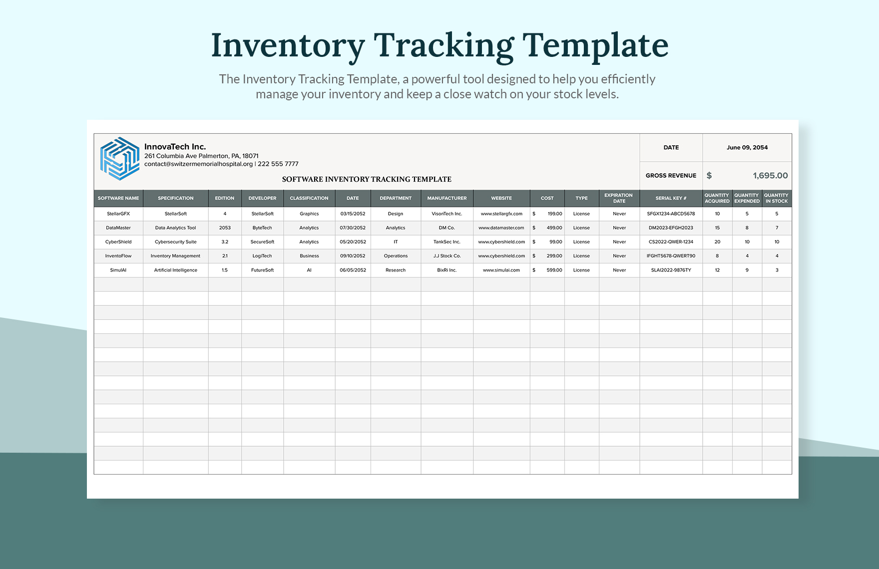 FREE Office Inventory Template Download In Word Google Docs Excel 