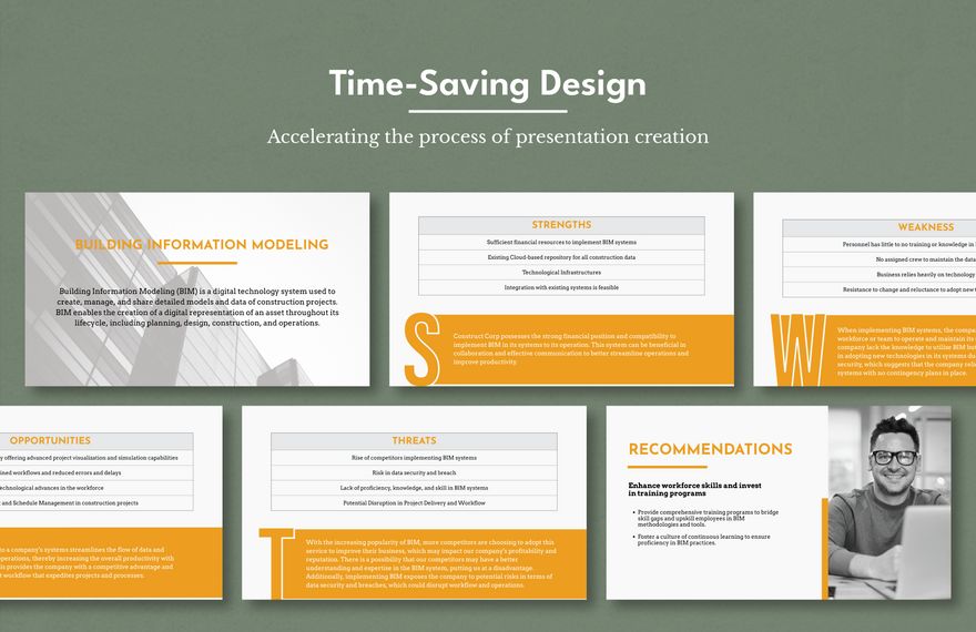 BIM SWOT Analysis - Google Slides, PowerPoint, PDF | Template.net