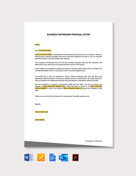 FREE Letter of Withdrawal from Business Partnership Template in Google ...