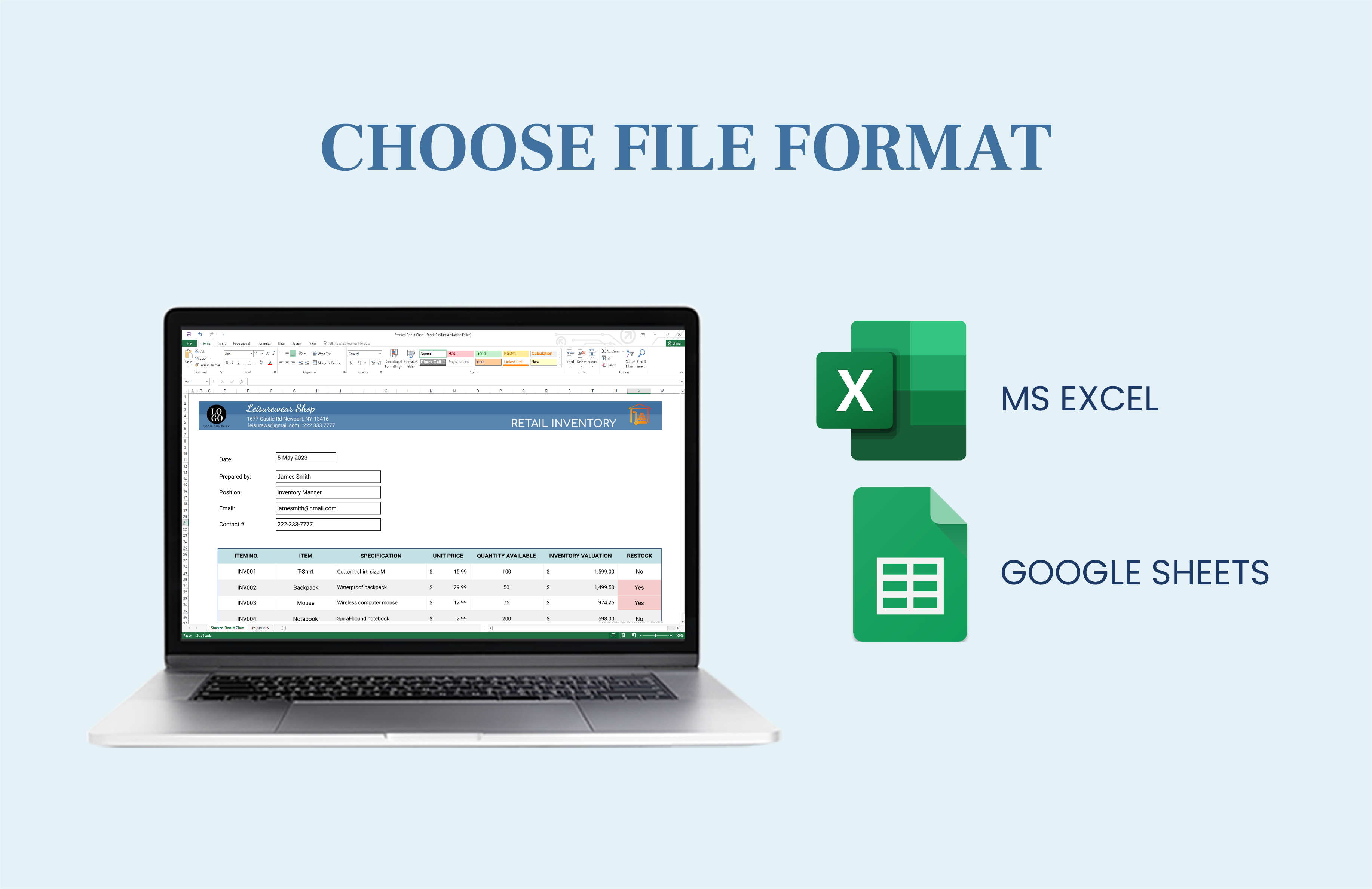 Retail Inventory Template - Google Sheets, Excel | Template.net