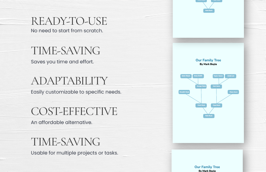 Family Tree Wall Art Template - Illustrator, PDF | Template.net