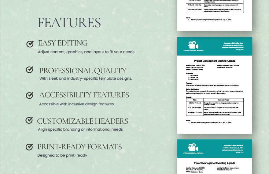 Formal Meeting Agenda Template - Google Docs, Word | Template.net