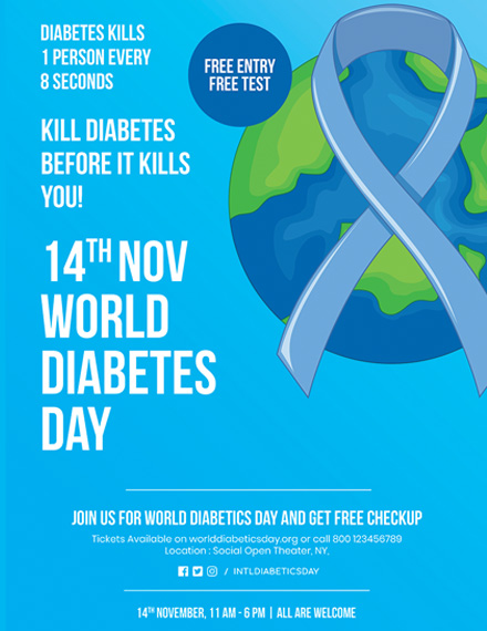 World Diabetes Day Poster | Template.net