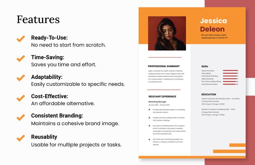 Free Graduate CV Template - Download in Word, Google Docs | Template.net