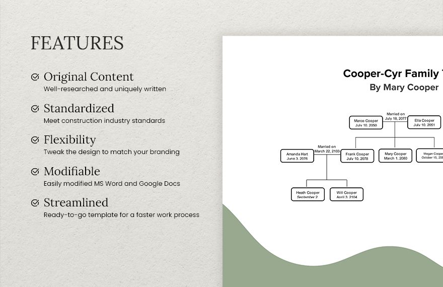 Family Hierarchy Chart Template - Google Docs, Word | Template.net