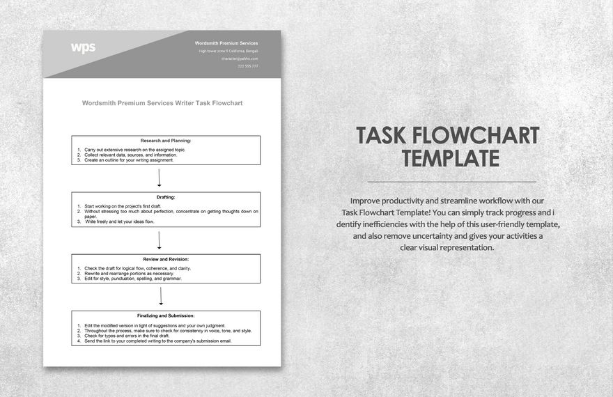 Task Flowchart Download In Word Google Docs Template