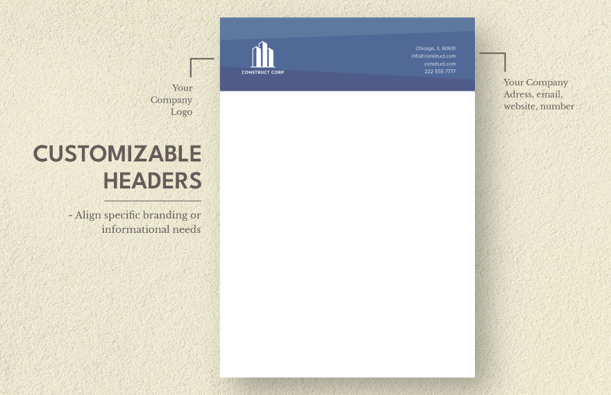 Residential Construction Letterhead Template - Download in Word, Google ...