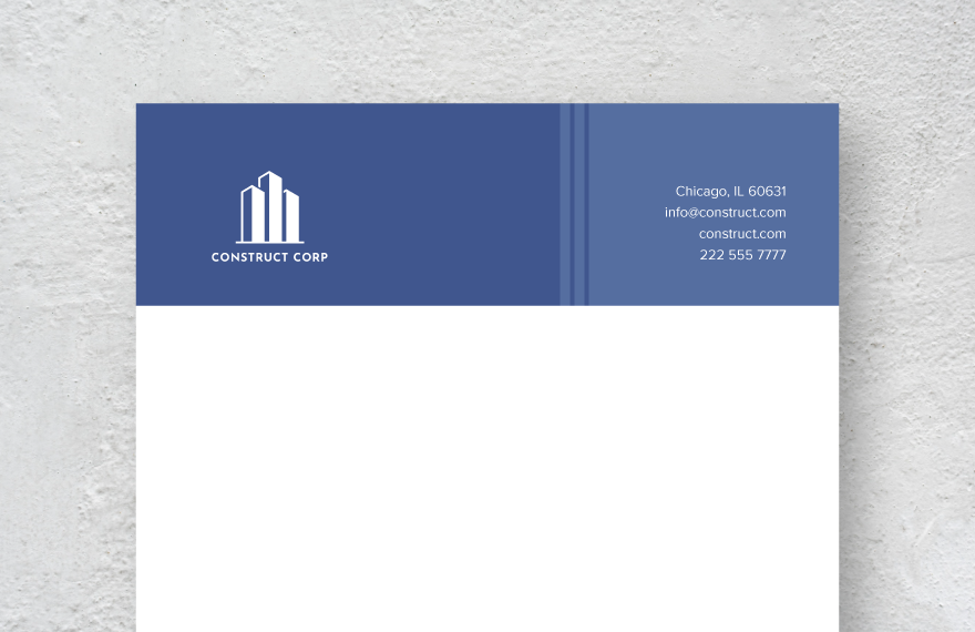Infrastructure Construction Letterhead Template - Google Docs ...