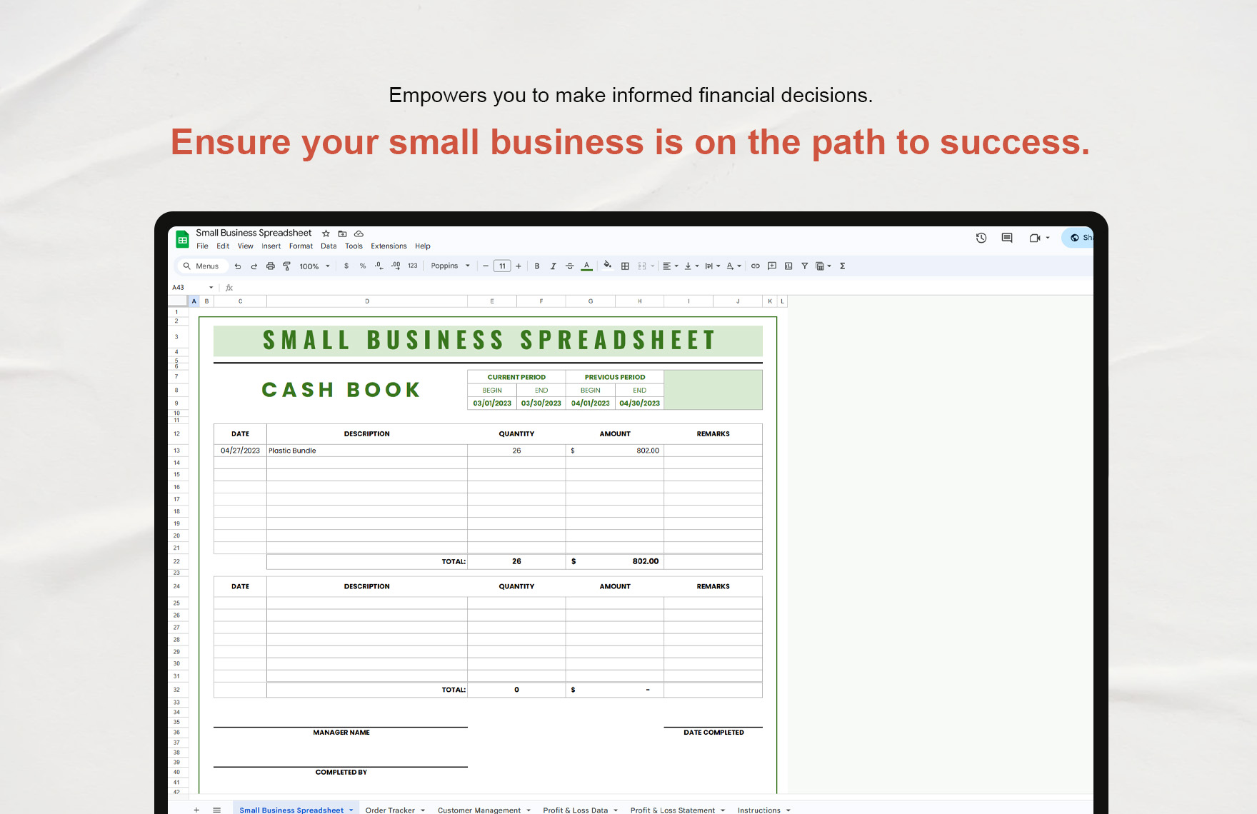 Free Small Business Spreadsheet Template - Download in Excel, Google ...